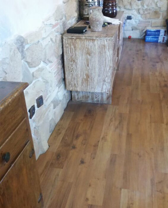 Pavimento PVC effetto Teak